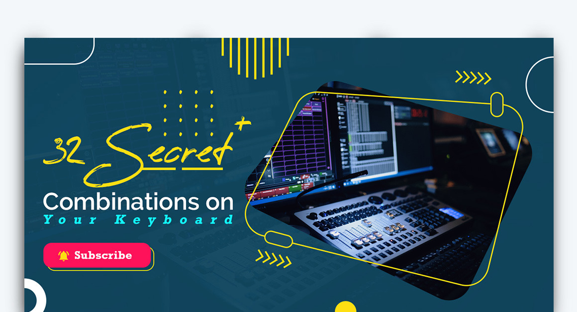 Computer Tricks and Hacking YouTube Thumbnail Design Template-03