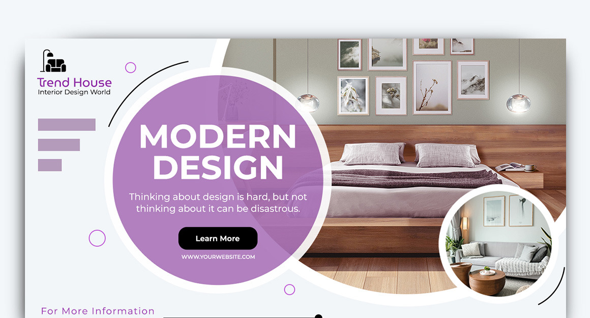 Interior Minimal YouTube Thumbnail Design Template-12