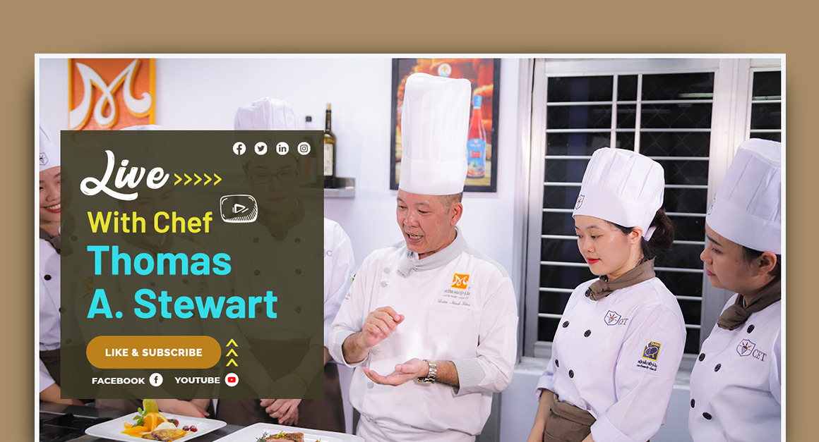 Chef Cooking YouTube Thumbnail Design -09 - TemplateMonster