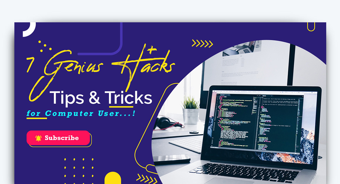 Computer Tricks and Hacking YouTube Thumbnail Design -04