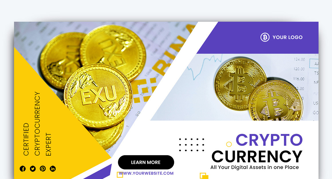 Cryptocurrency YouTube Thumbnail Design -22 - TemplateMonster