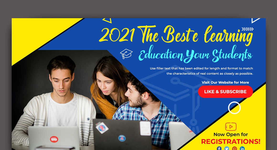 Education YouTube Thumbnail Design -13 - TemplateMonster