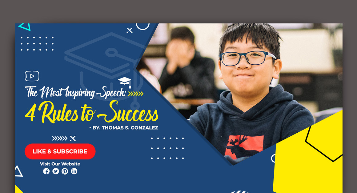 Education YouTube Thumbnail Design -16 - TemplateMonster