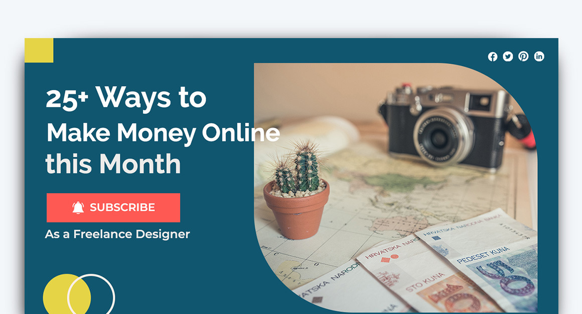 Online Money Earnings YouTube Thumbnail Design -04