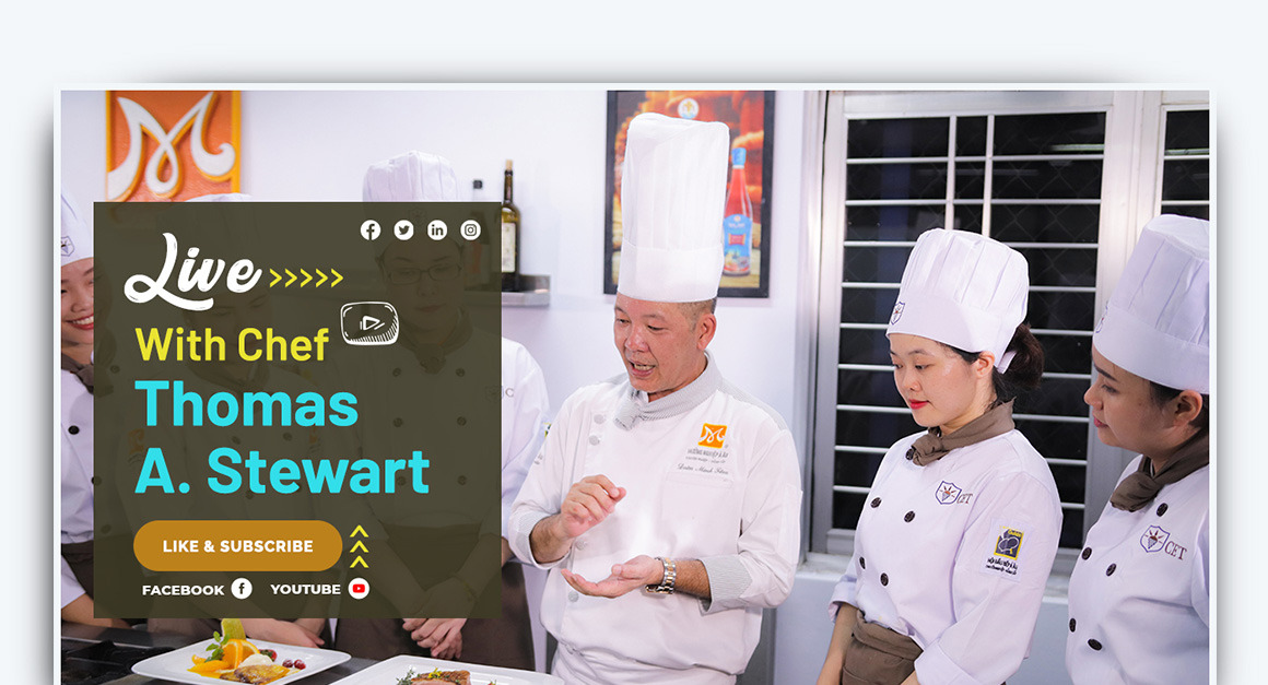 Chef Cooking YouTube Thumbnail Design -009 - TemplateMonster