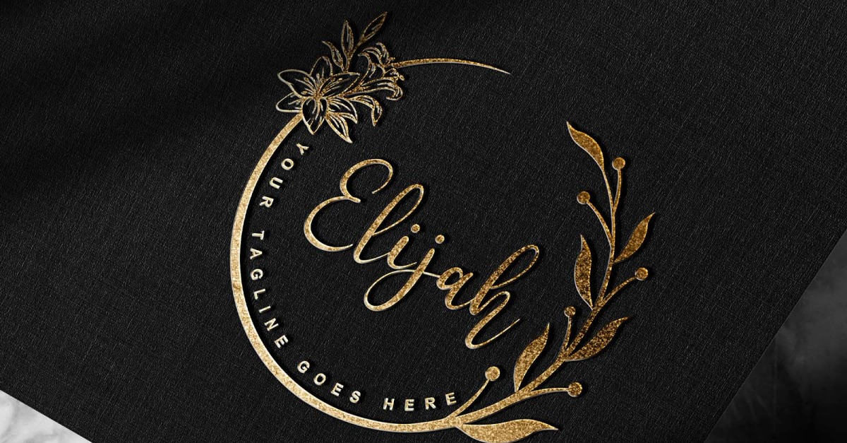 Modern Handwritten Signature Or Photography Elijah logo Design-Brand ...
