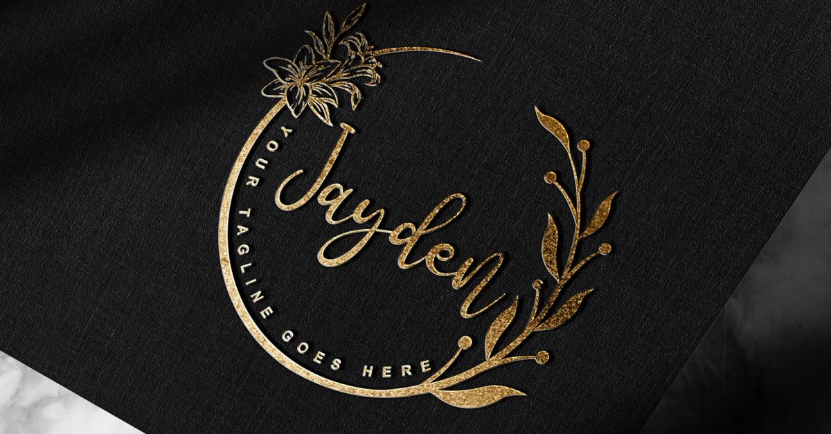 Modern Handwritten Signature Or Photography Jayden logo Design-Brand ...