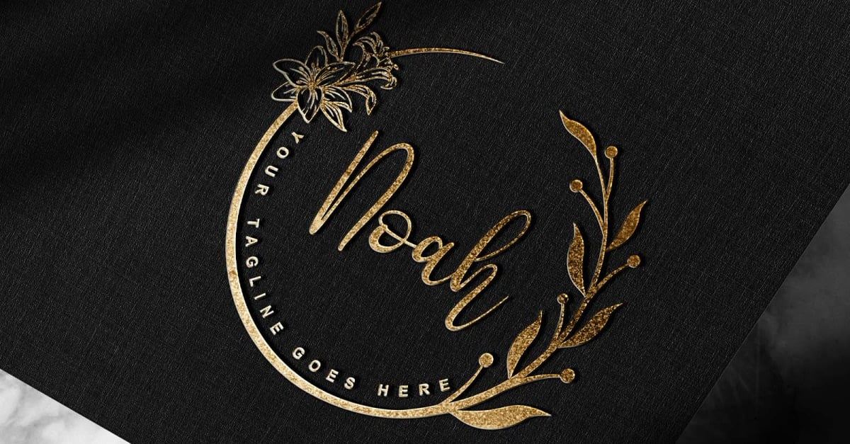 Modern Handwritten Signature Or Photography Noah logo Design-Brand Identity