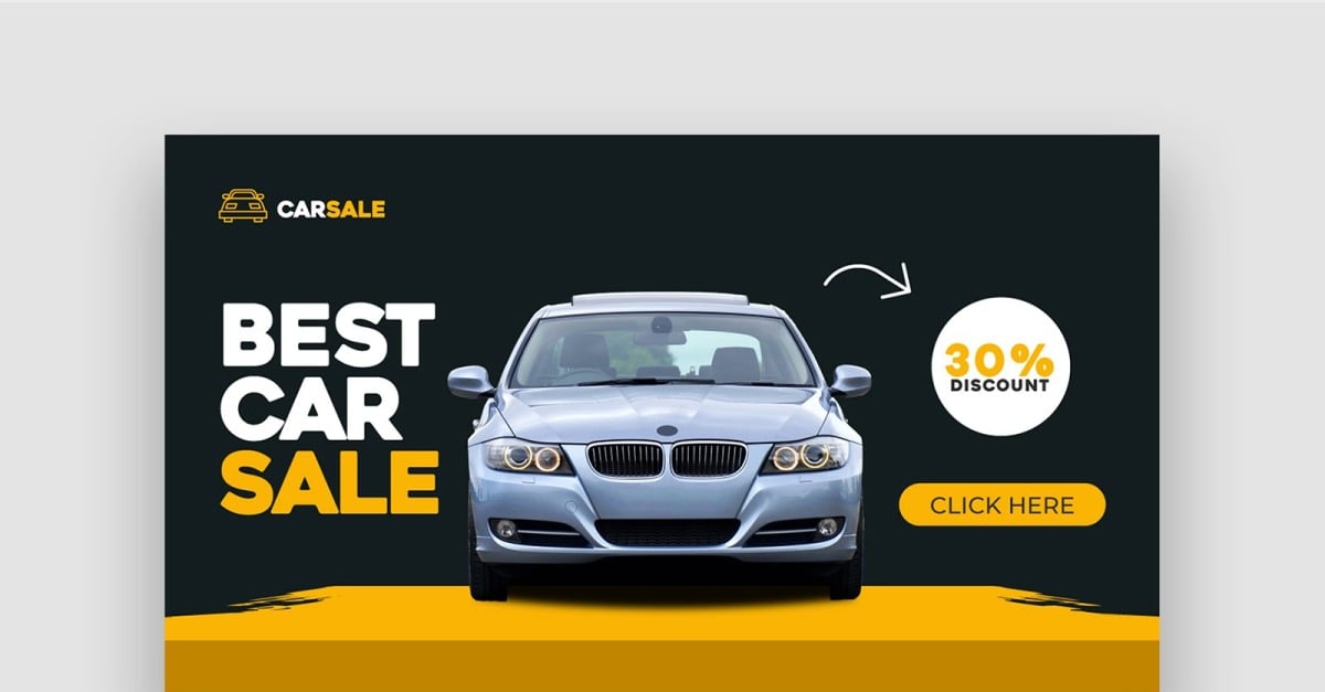 Car Sale YouTube Thumbnail #293415 - TemplateMonster