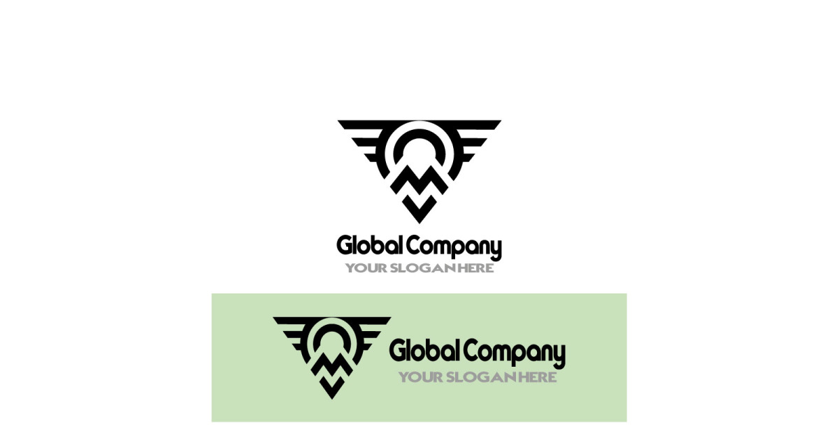 Global Company Design Logo (E+C+M+V Letters Logo)