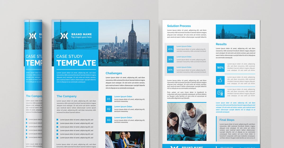 Professional Case Study Template | Showcase Company’s Vision
