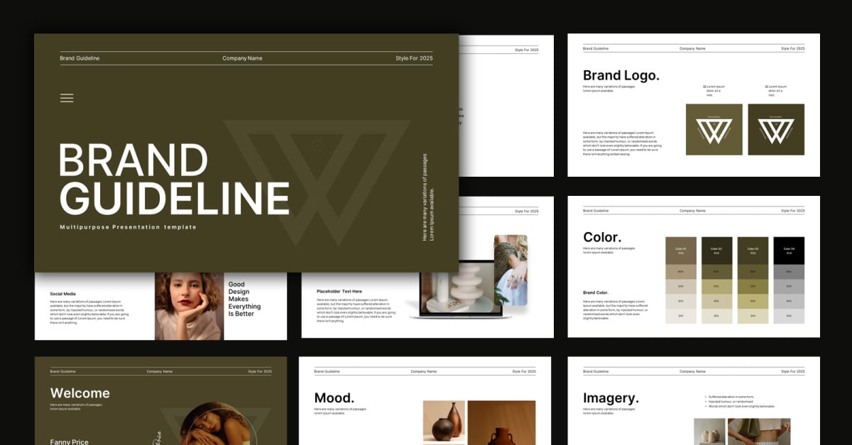 Brand Guideline PowerPoint Presentation Template