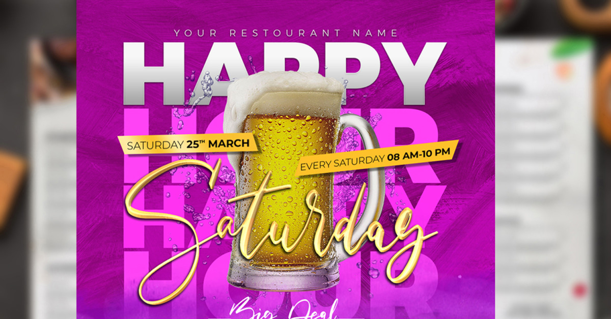 Happy Hour Party - Modelo Instagram #293889 - TemplateMonster