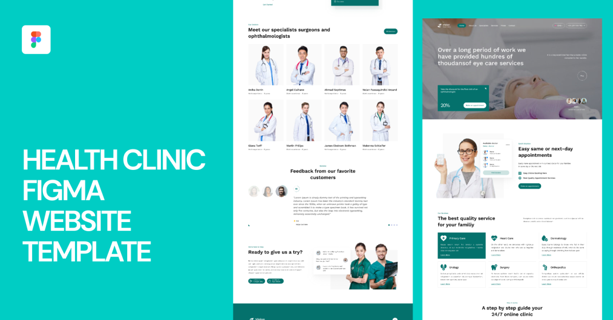 Health Clinic Figma Website Template - TemplateMonster