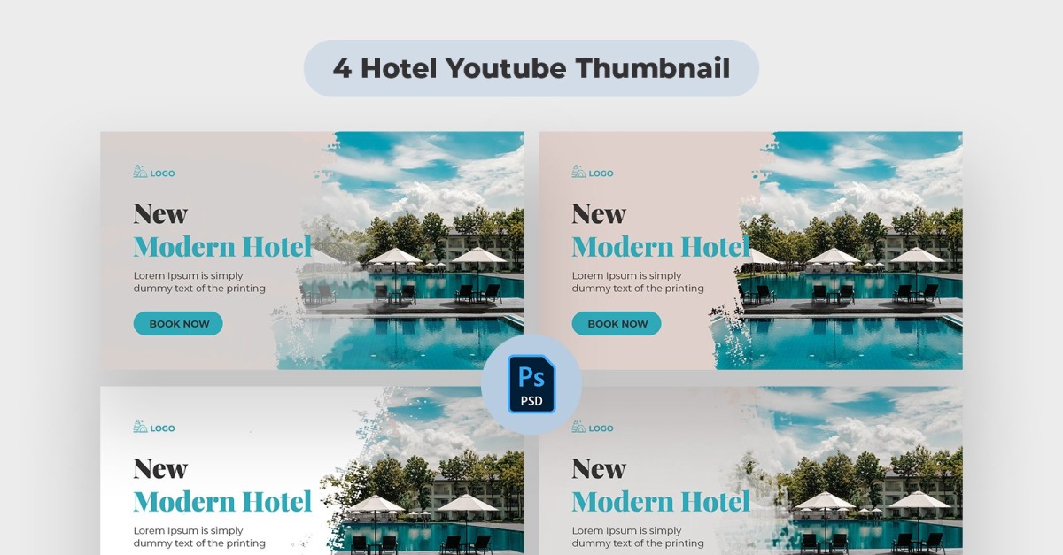 Hotel YouTube Thumbnail Template #293895 - TemplateMonster