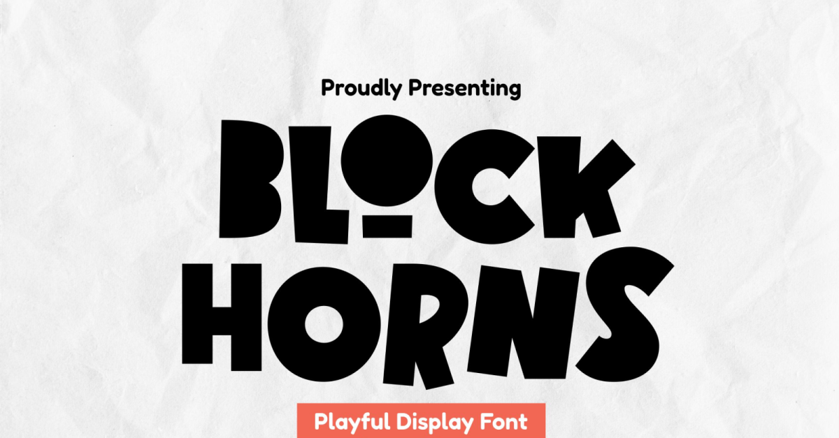Block Horns Fun Bold Font #293909 - TemplateMonster