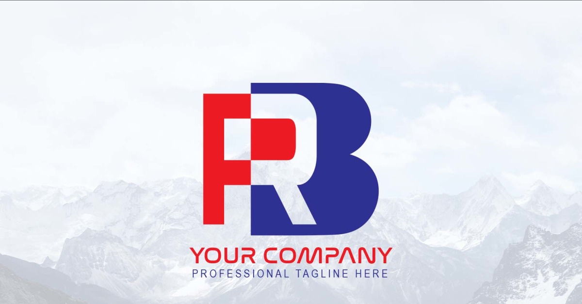 Professional And Modern RB Letter Logo Design-Brand Identity