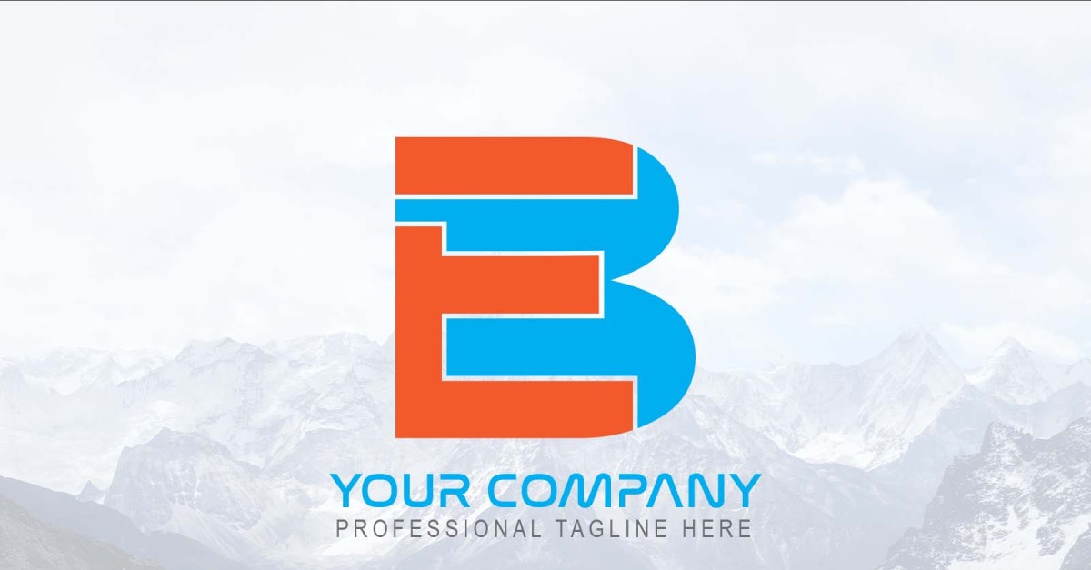 Professional And Modern EB Letter Logo Design-Brand Identity