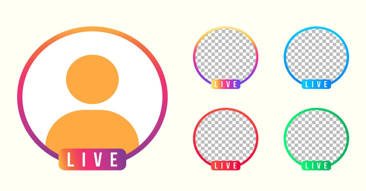 Live Social Media Icon Avatar Frame #294323 - TemplateMonster