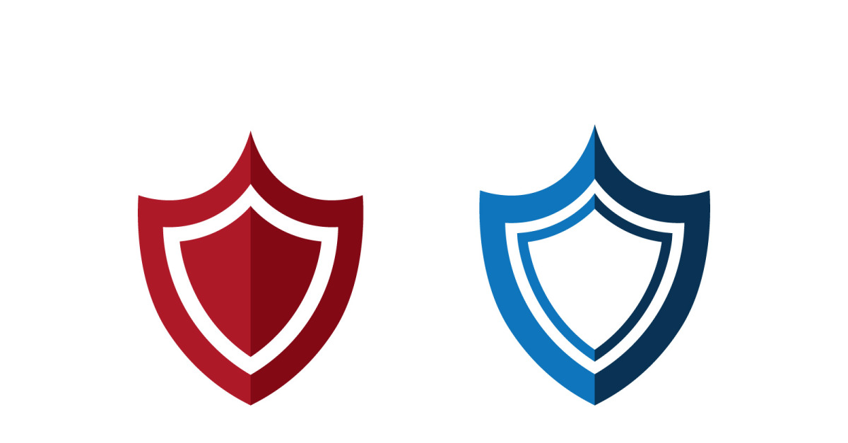 Diseño de plantilla de logotipo de escudo. icono de escudo vectorial V2