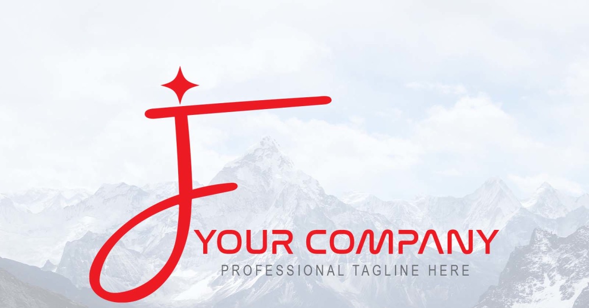 Professional JF Letter Logo Design-Brand Identity