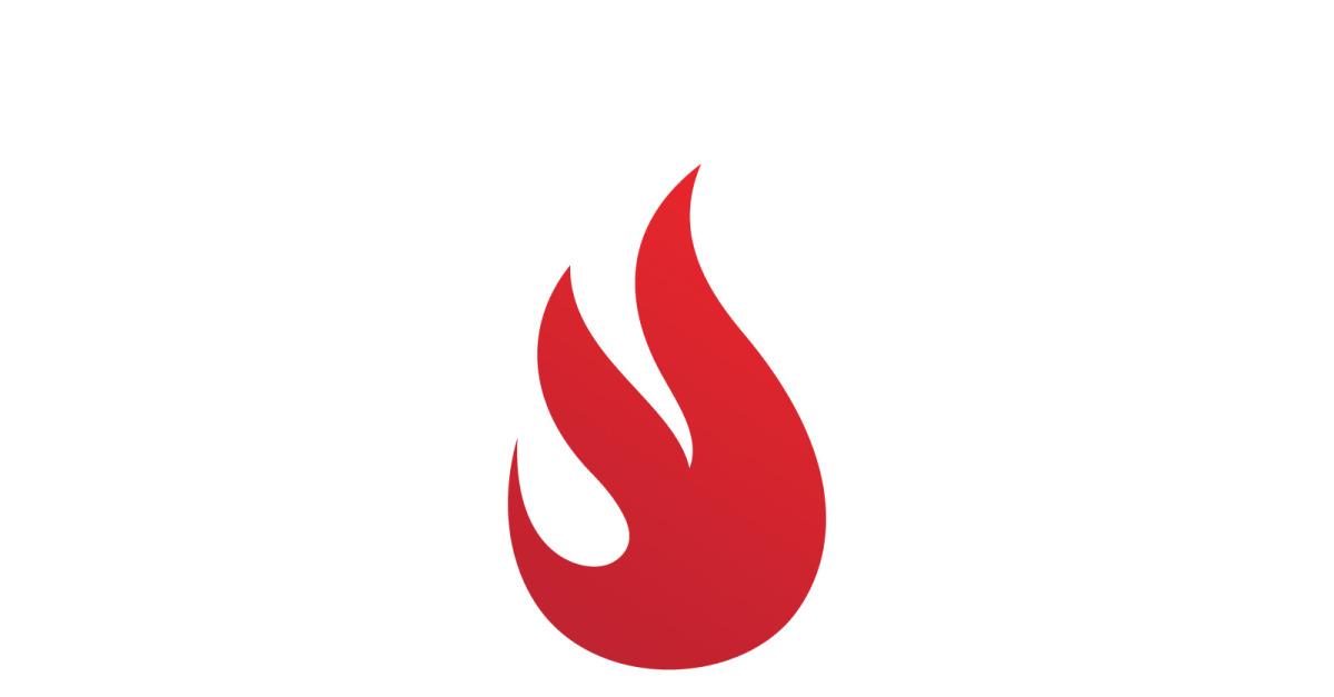 Fire Flame Logo design vector template V7 - TemplateMonster