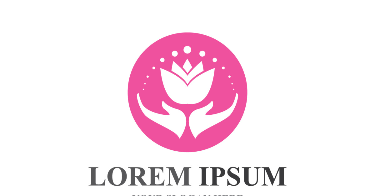 Lotus Yoga health Flowers Design Logo Template V4