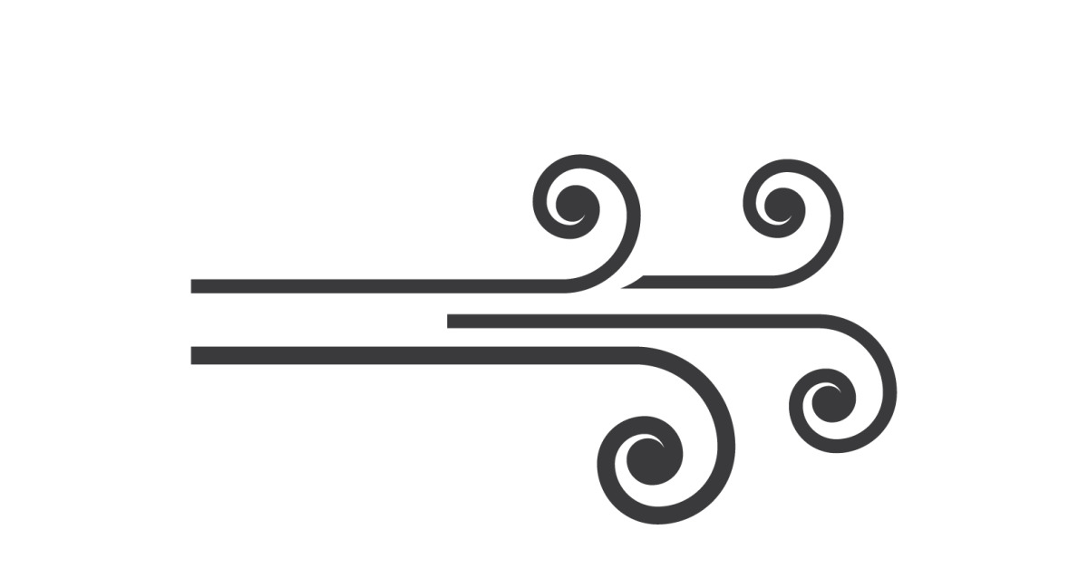 Wind Vector Design Illustration Template V2