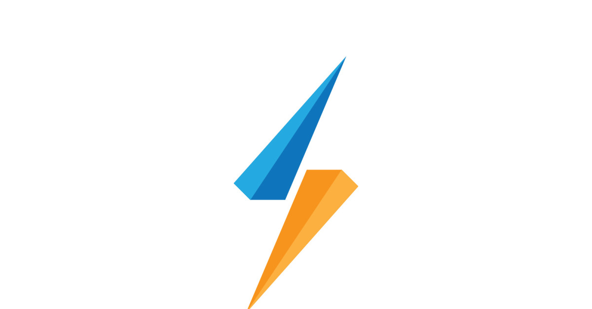 Lightning Flash logo Template vector icon V3