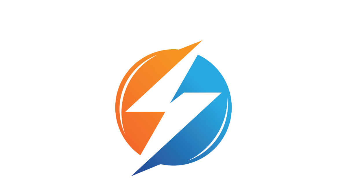 Lightning Flash logo Template vector icon V4