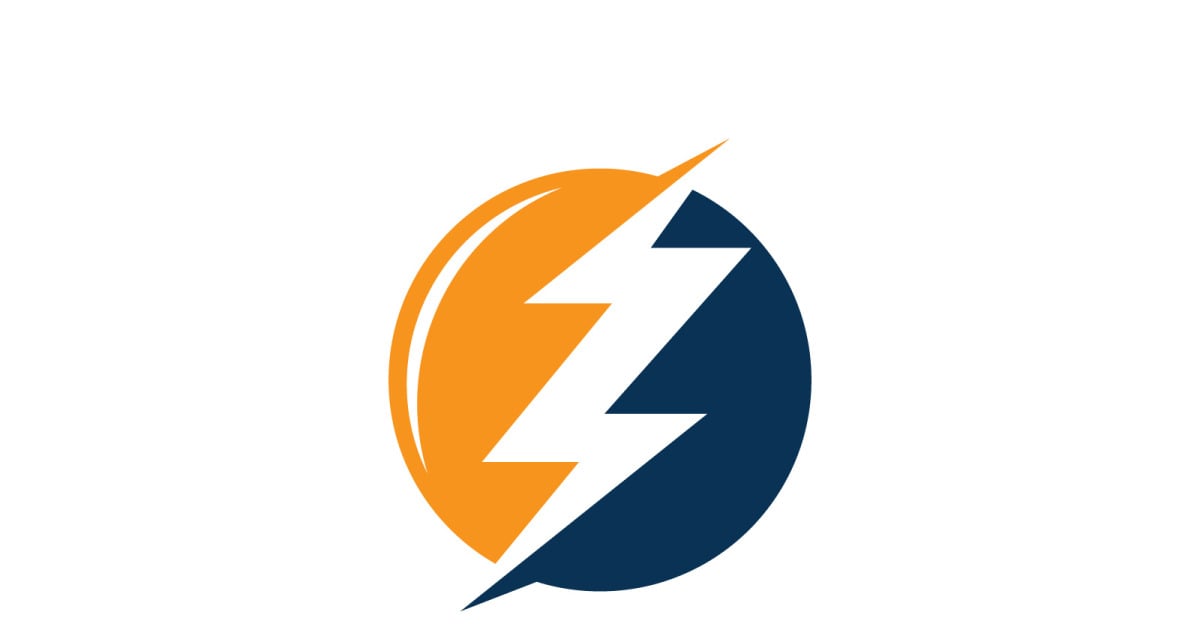 Lightning Flash logo Template vector icon V9