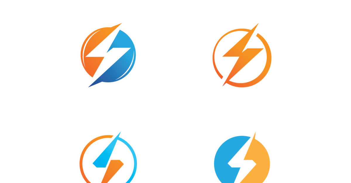 Lightning Flash Logo Vorlage Vektorsymbol V17