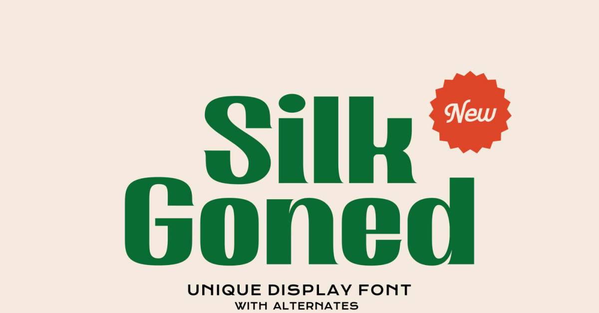 Fonte de exibição moderna Silk Goned - TemplateMonster