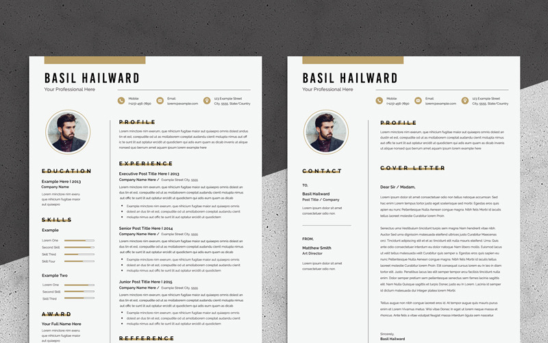 Resume Template with Sidebar #295001 - TemplateMonster