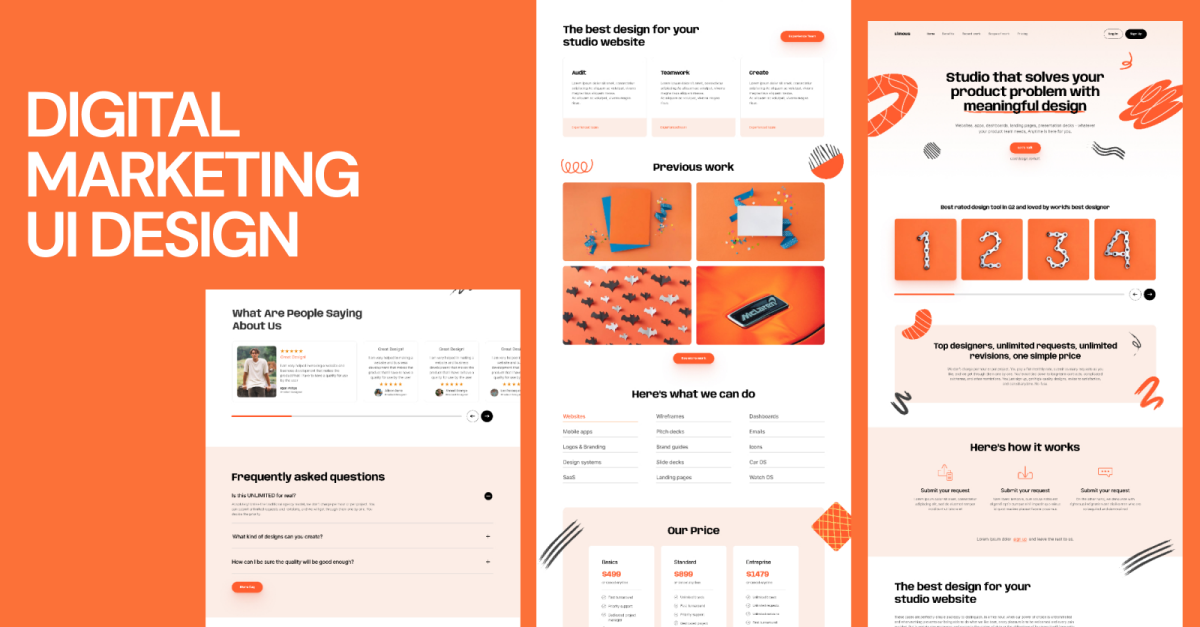 Digital Marketing UI Design #295135 - TemplateMonster