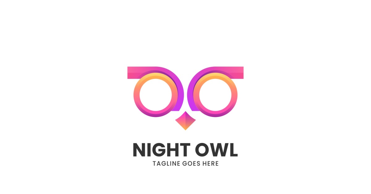 Gece kuşu Gradyan Logo Stili 1 #295125 - TemplateMonster