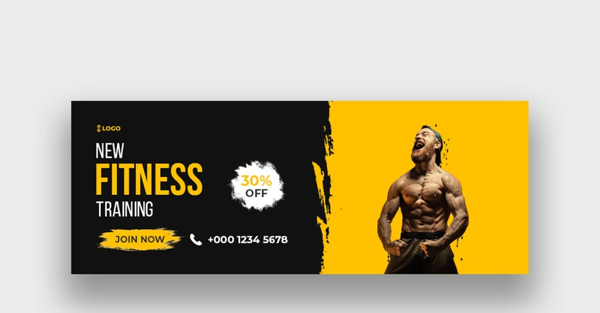 Modern Gym Cover Template #295175 - TemplateMonster