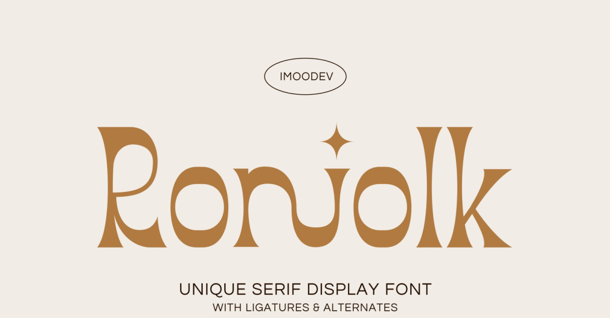 Roniolk Display Font Style #295357 - TemplateMonster