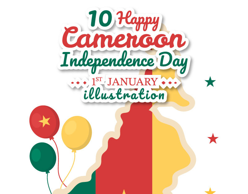 10 Happy Cameroon Independence Day Illustration