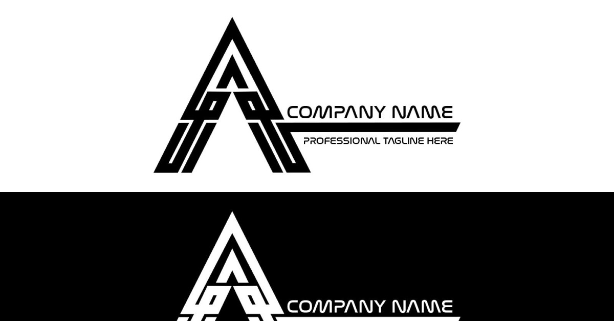 Kreatywna marka A list Logo Design - tożsamość marki