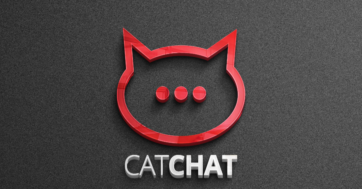 Messenger Logo - Cat Chat Messenger Logo - Free Template