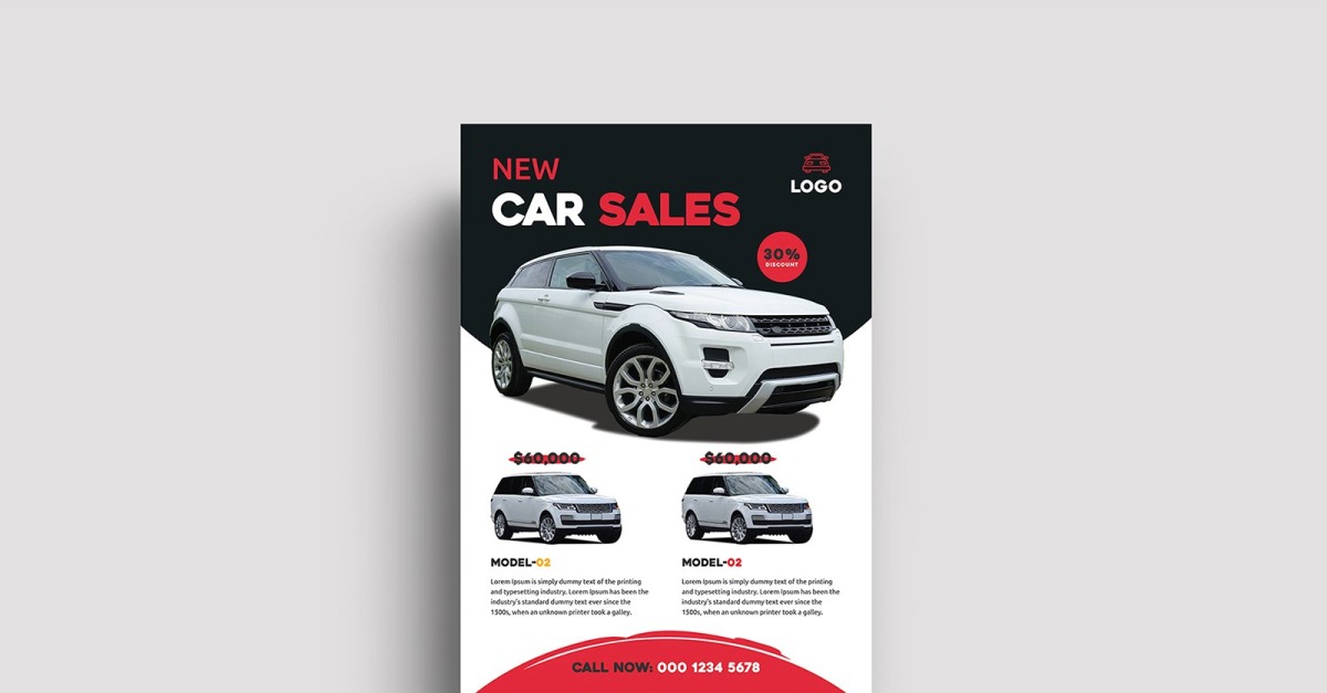 Car Sale Flyer Poster Design Template - TemplateMonster