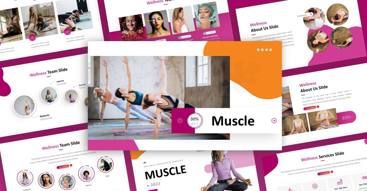 Muscle - Wellness Multipurpose PowerPoint Template