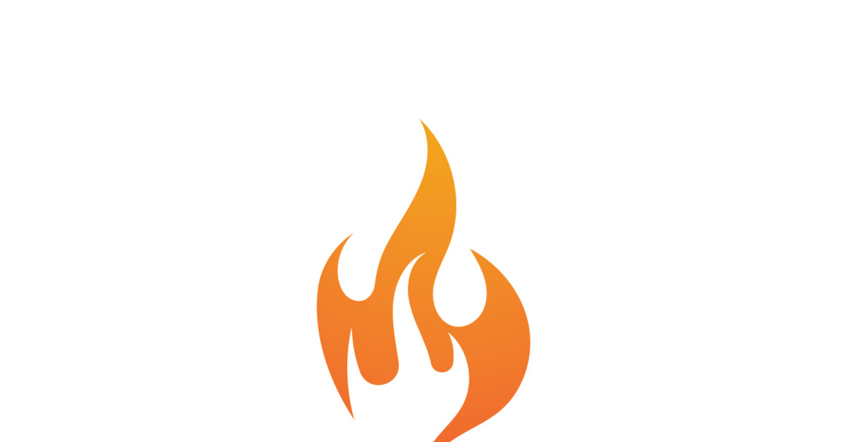 Ateş Alev Vektör Logosu Sıcak Gaz Ve Enerji Sembolü V17