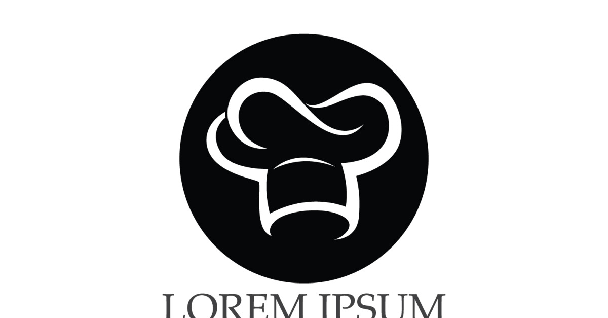 Chapeau Chef Food Logo Template Vecteur V14 - TemplateMonster
