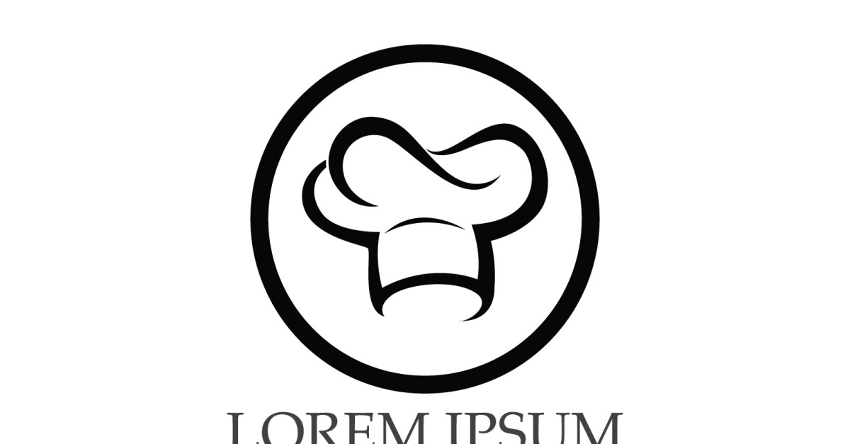 Chapeau Chef Food Logo Template Vecteur V22 - TemplateMonster