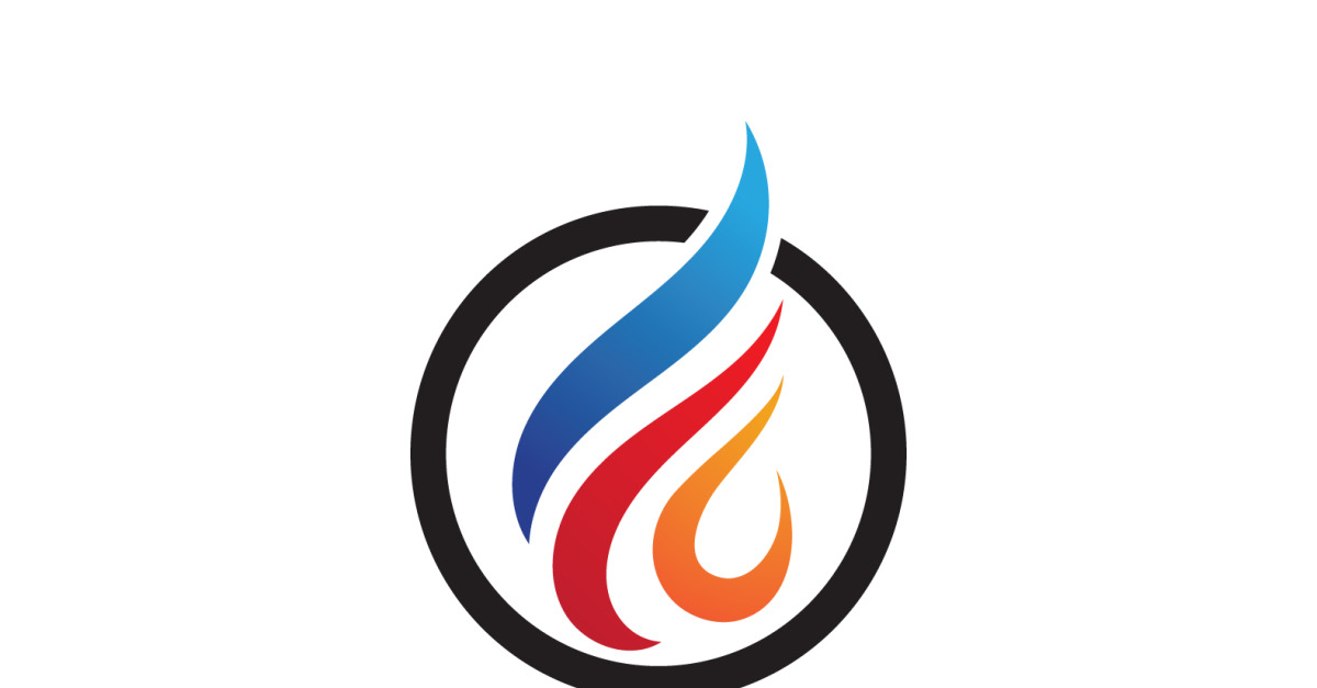 Fire Flame Vector Logo Hot Gas And Energy Symbol V34