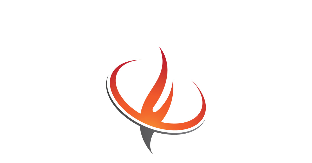Oheň Plamen Vektorové Logo Horký Plyn A Energie Symbol V12