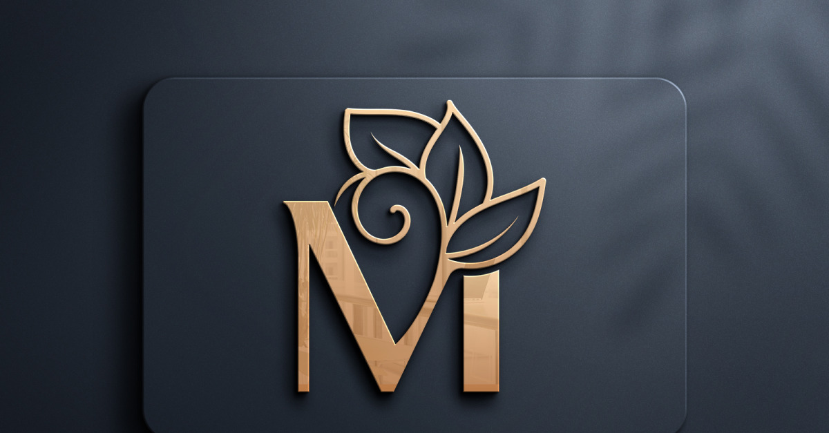 Bokstaven M Monogram Beauty Logo Design - TemplateMonster