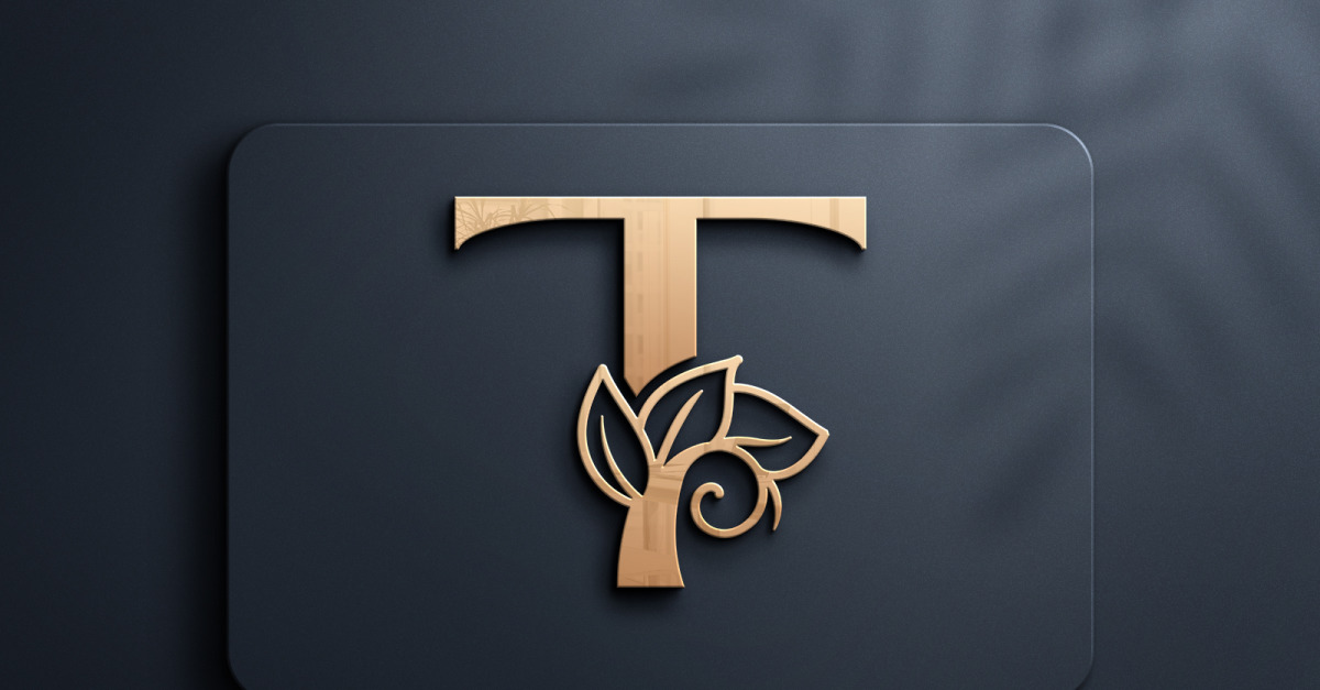 Harf T Monogram Güzellik Logo Tasarımı - TemplateMonster
